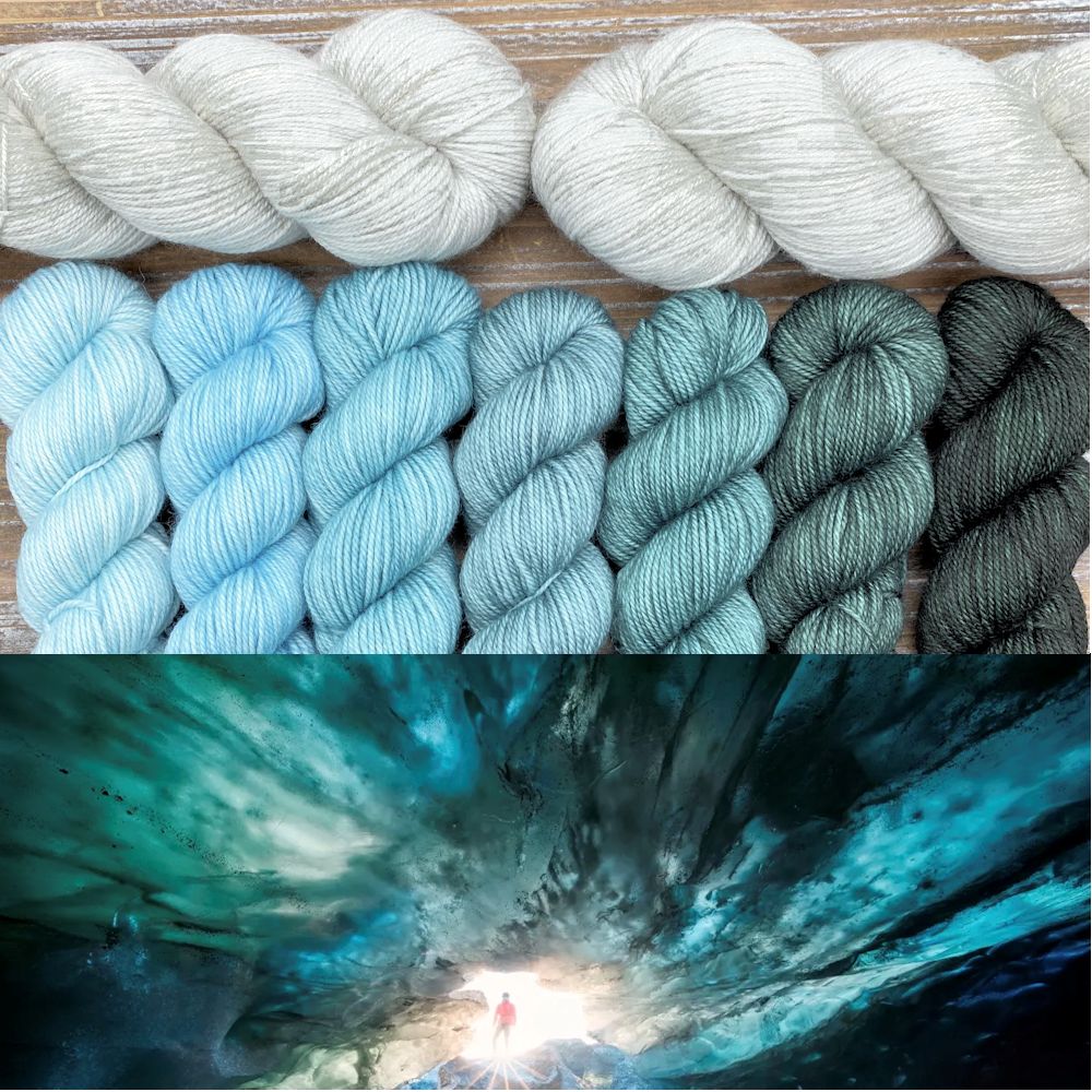Glacier Ancient Forest - Fiber Optic Yarns