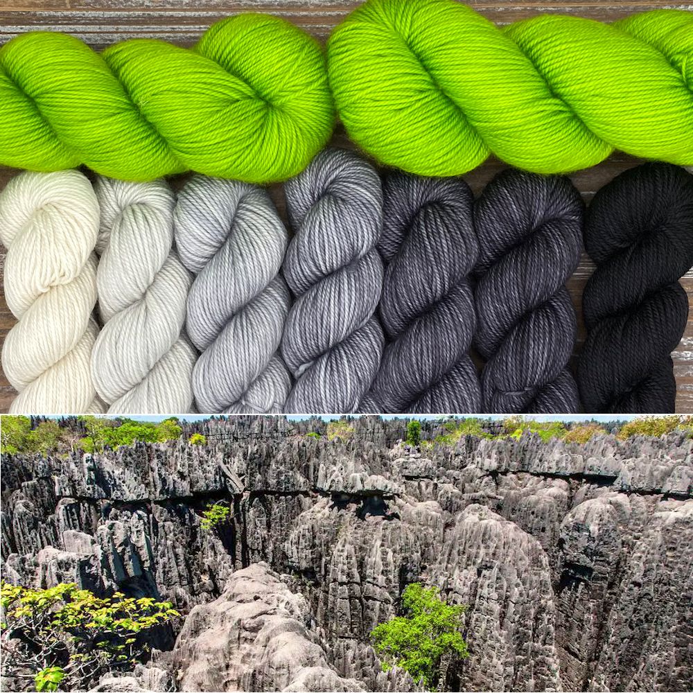 Tsingy - Forest of Knives - Fiber Optic Yarns