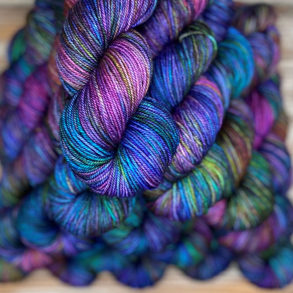 Peacocks - Fiber Optic Yarns