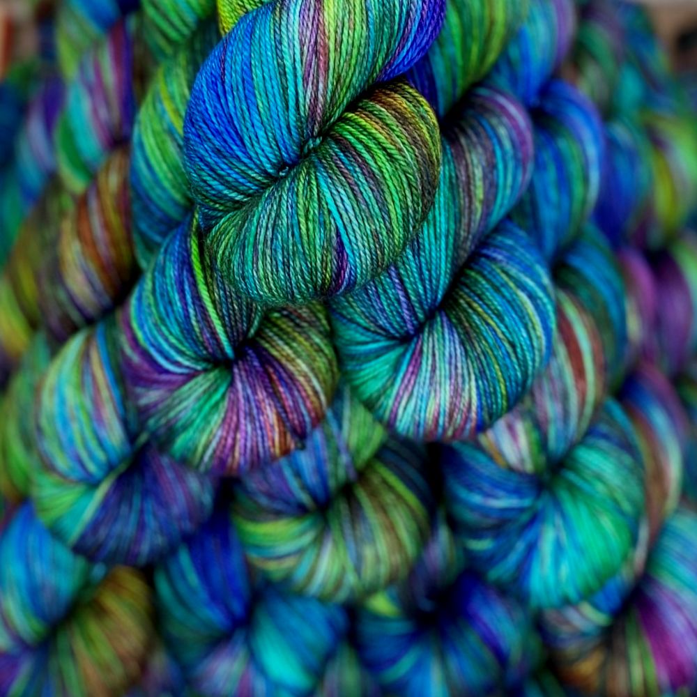 Peacocks - Fiber Optic Yarns