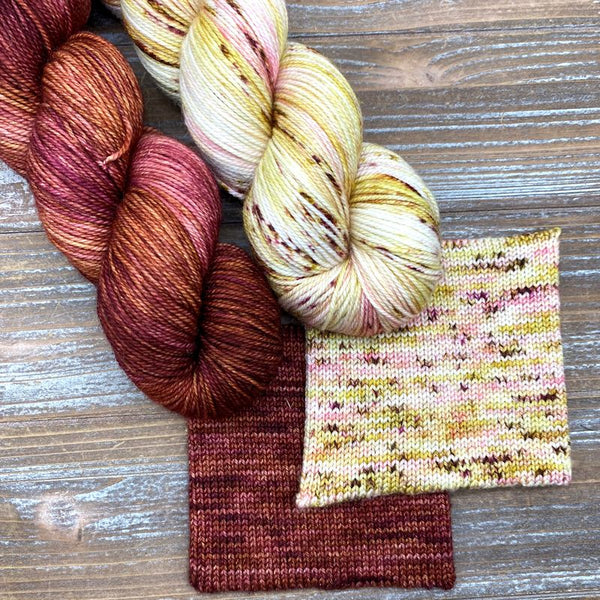 Spiced Rose & Gilded Lily Shadow Weave Kit - Fiber Optic Yarns
